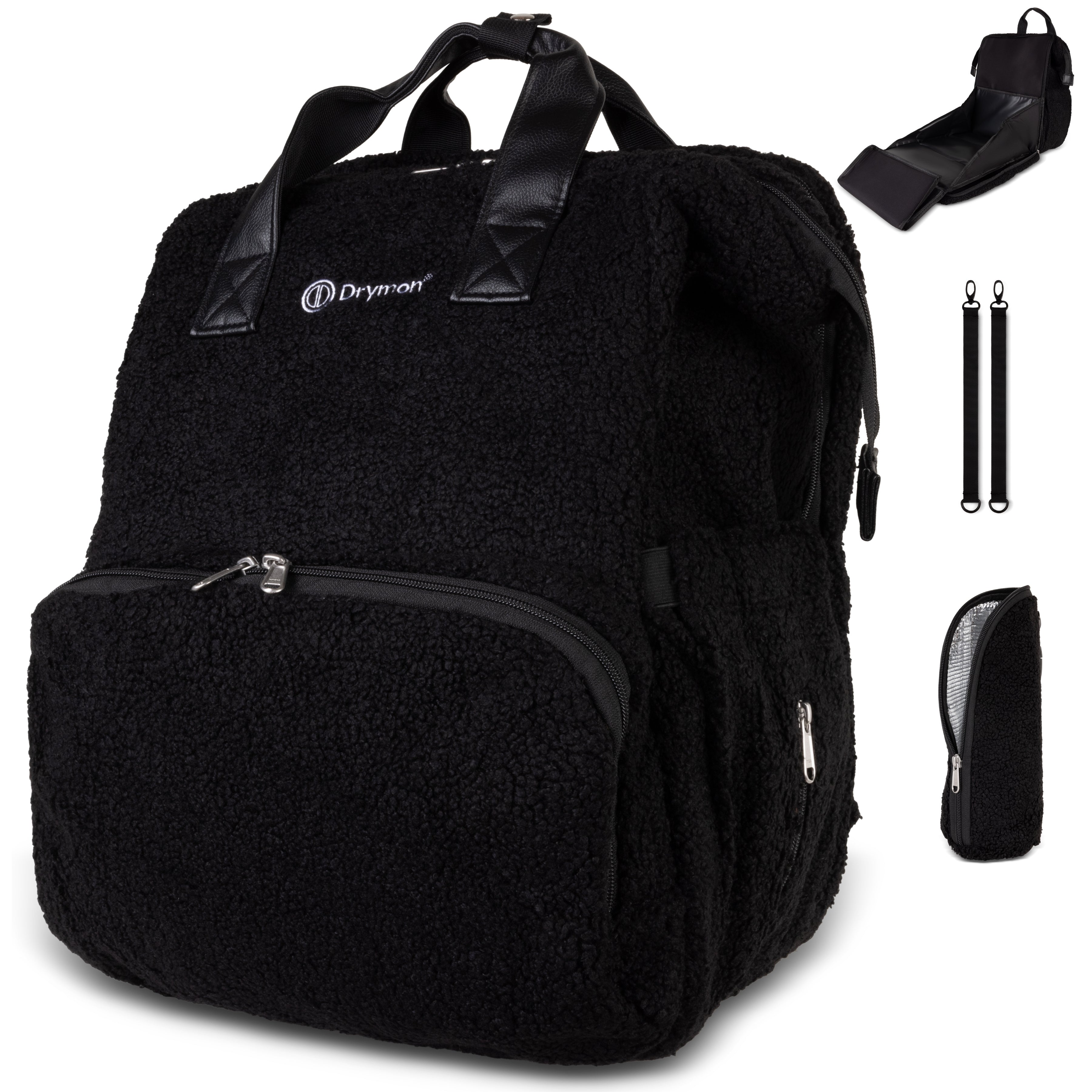 Drymon® Luiertas rugzak - Teddy Noir